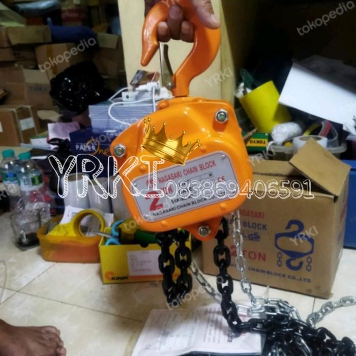 Jual Chain Block Takel 2 Ton - Nagasaki 2 ton x 12 meter made in japan ...