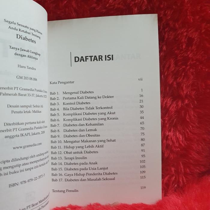 Jual Buku Diabetes Tanya Jawab Lengkap Dengan Ahlinya By Hans Tandra Di ...