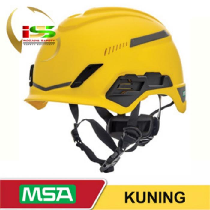 Jual Headlamp Helm Safety MSA V-Gard H1 SNI Head Lamp Helm Climbing MSA ...
