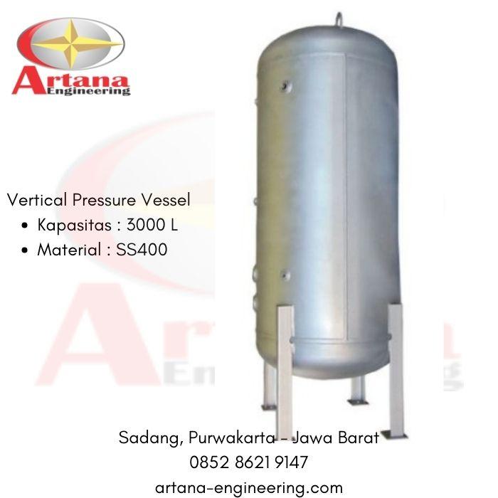 Jual Tangki Bertekanan / Vessel Tank 3000 Liter Vertical - Kab ...