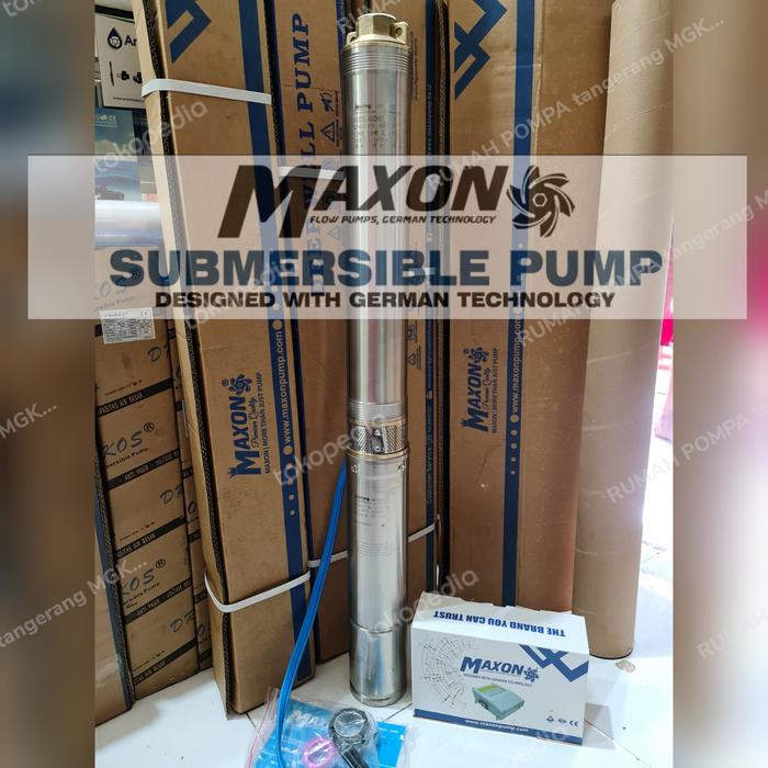 Jual POMPA SATELIT MAXON 1.5hp 1phase 4inch 4SDM3/12 SUBMERSIBLE PUMP ...
