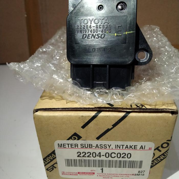 Jual Sensor MAF Air flow filter udara Innova Fortuner Hilux 22204-0C020 ...