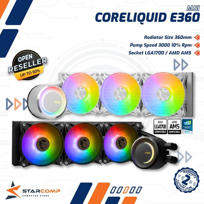 Promo MSI MAG CORELIQUID E360 AiO Liquid Cooler E360 Cicil 0% 3x - Kota Surakarta - Starcomp ...