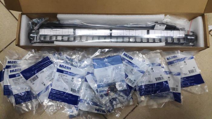 Jual Belden Patch Panel 24 Port Cat6 / Patchpanel 24 Port Cat 6 ...