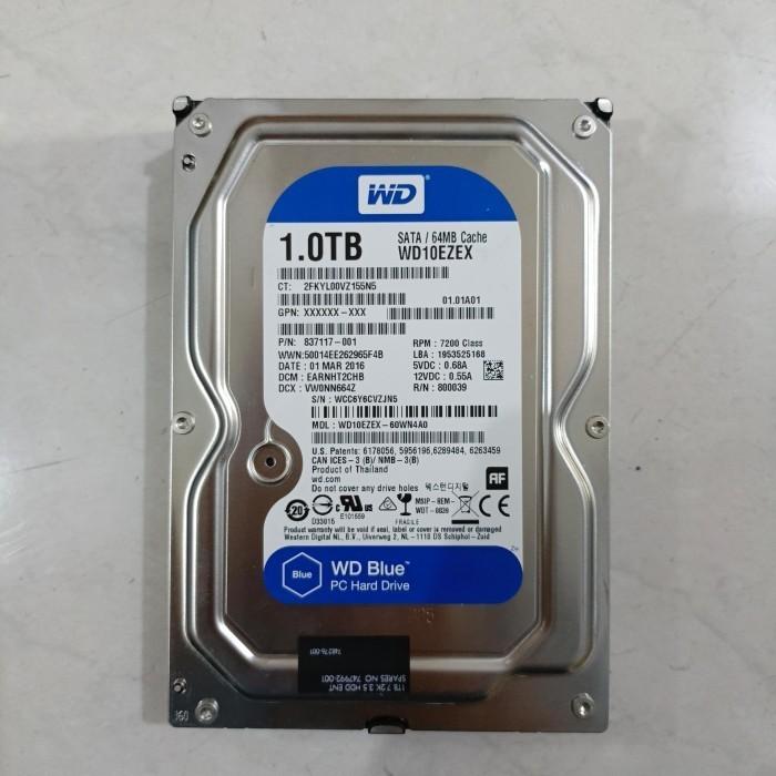 Jual WD BLUE HARDISK 1TB 7200RPM HDD PC DESKTOP HEALTH SENTINEL 100% ...