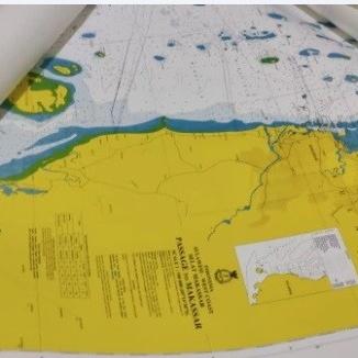 Jual Peta Laut Alur Pelayaran Perairan Pulau Indonesia Map Kapal ...
