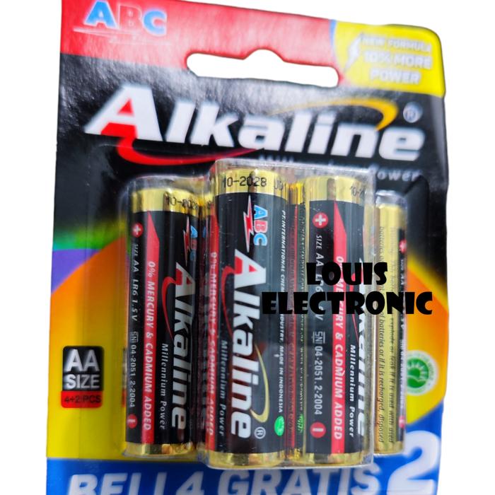 Jual Baterai Batre Batery ABC Alkaline AA A2 ORIGINAL ( 6 Pcs ) - Kota ...
