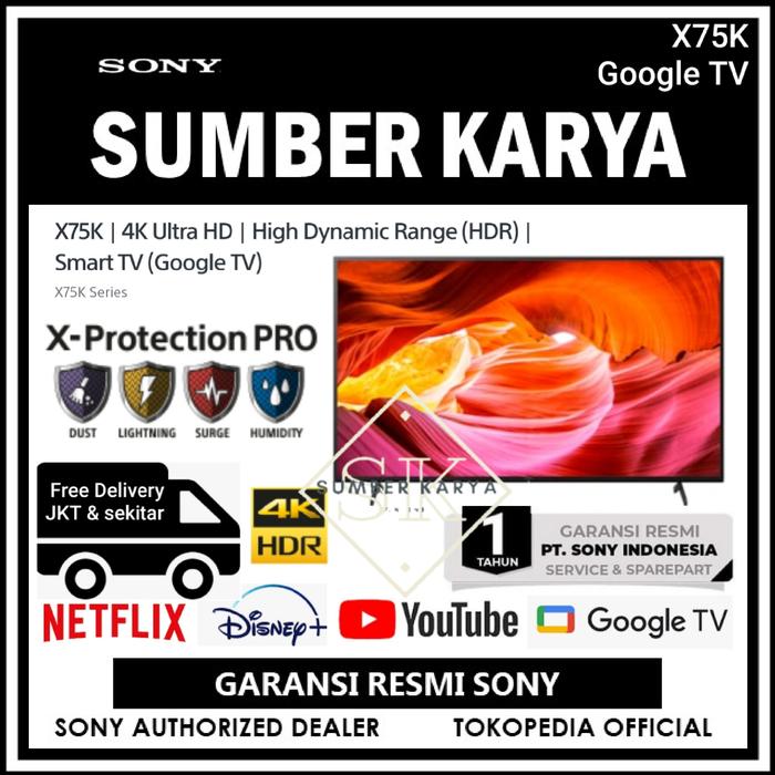 Promo SONY KD-65X75K UHD 4K ANDROID LED Smart Google TV 65 inch 65X75 65X75K Cicil 0% 3x ...