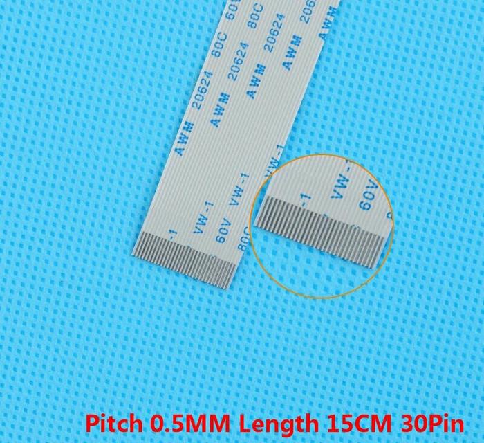 Jual FFC 12 Pin 15cm Flexible Flat Cable 0.5mm Pitch Forward Direction ...