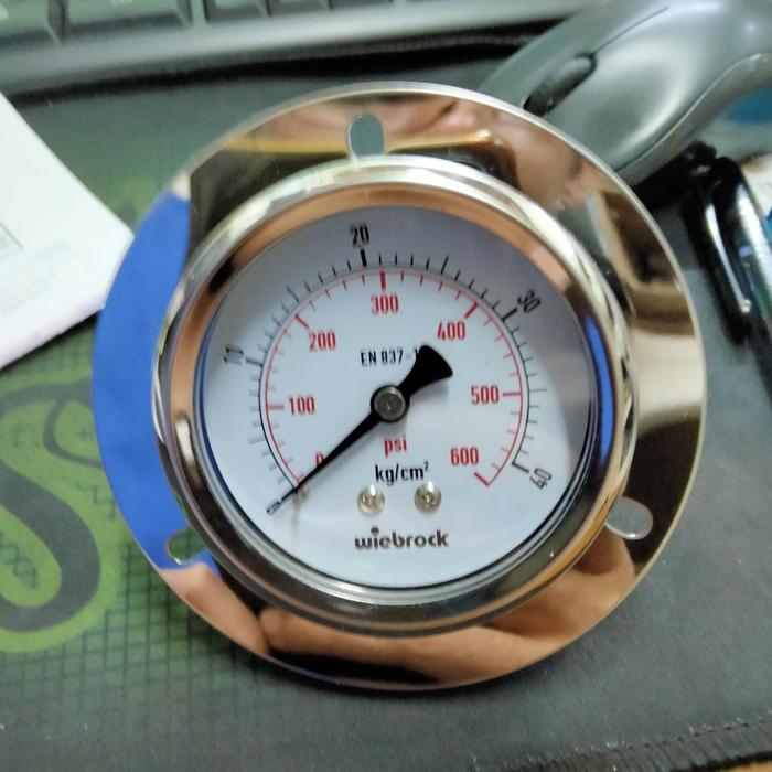 Jual Pressure Gauge 40 bar/kg Wiebrock Stainless steel 2 1/2" Payung ...