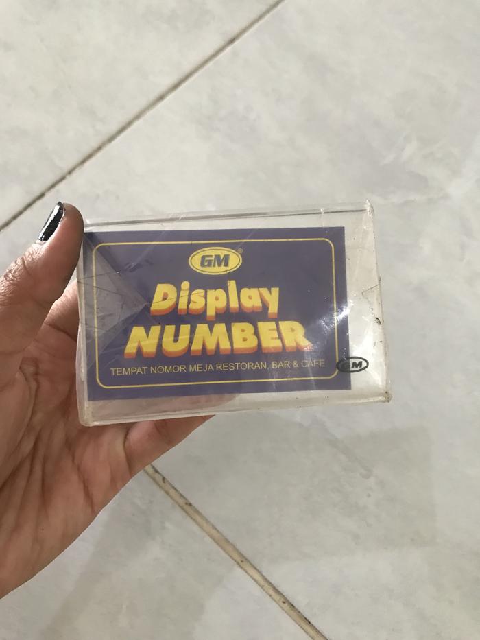 Jual Display Number Acrylic / Tempat Nomor Meja Restoran, Bar, dan Cafe ...