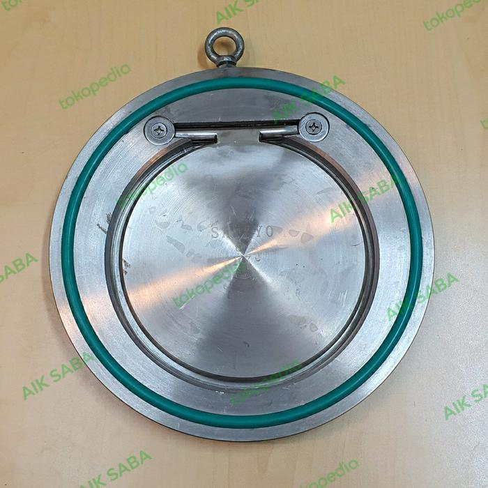 Jual wafer check valve single door ss 304 10" inch/wafer check Sankyo ...