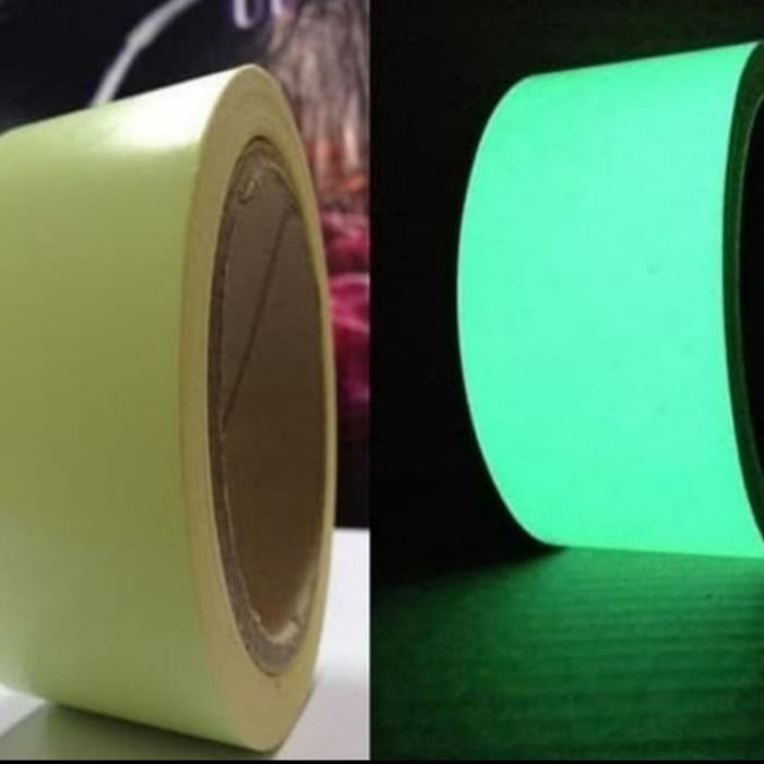 Jual Fosfor Stiker Hijau Glow in The Dark Scotlite size 2"in x1.M ...