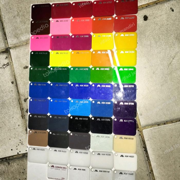 Jual akrilik lembaran warna biru tebal 2mm x 122x244 - Jakarta Barat ...