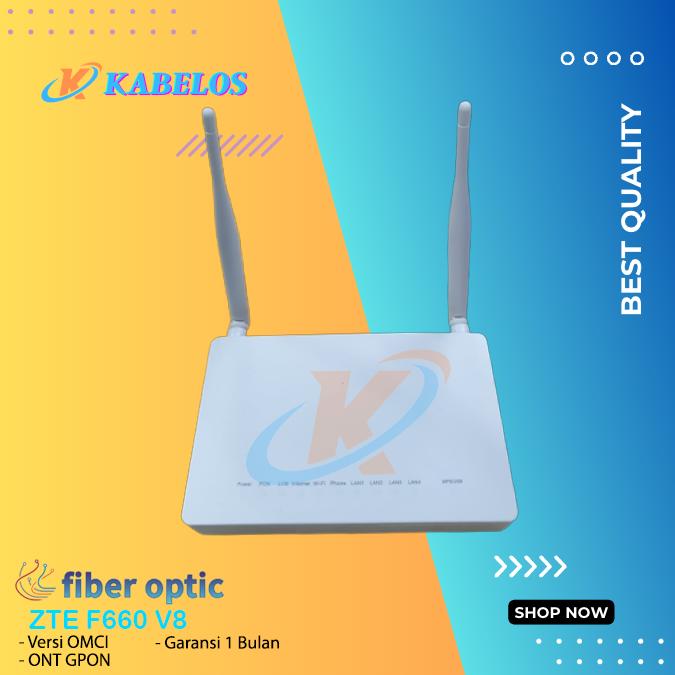 Jual ZTE F660 v8 OMCI Gpon ONT WiFi|ONU ZTE F660 V8.0 FTTH versi OMCI - Jakarta Pusat - Kabelos ...