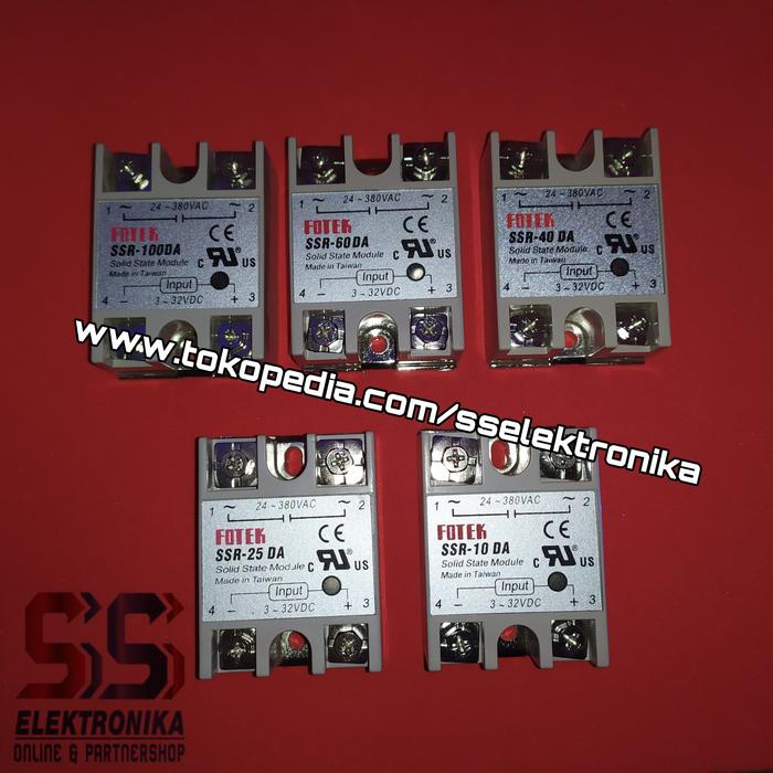 Jual FOTEK SSR-10DA 3-32VDC to 24-380VAC 10A/250V Solid State Relay Module - Kota Surabaya - SS ...