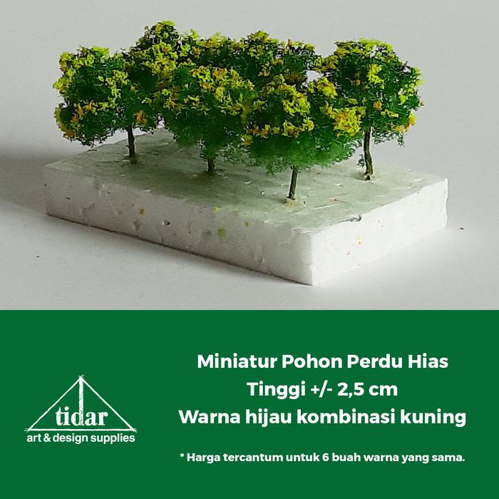 Jual MG - Miniatur Pohon Perdu Hias Berbunga Tinggi 2,5 cm / Maket ...