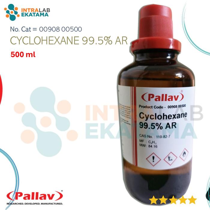 Jual Cyclohexane 99.5% AR, 500 ml, (00908), Pallav - Kota Bogor - Intralab Ekatama | Tokopedia