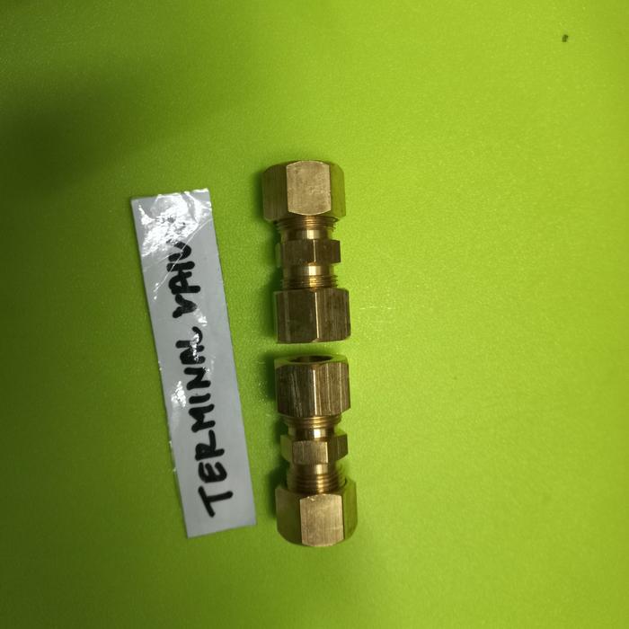 Jual union kuningan 12mm/union connector brass 12mm/sambungan pipa ...