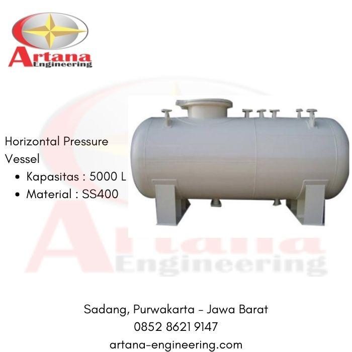 Jual Tangki Bertekanan / Vessel Tank 5000 Liter Horizontal - Kab ...