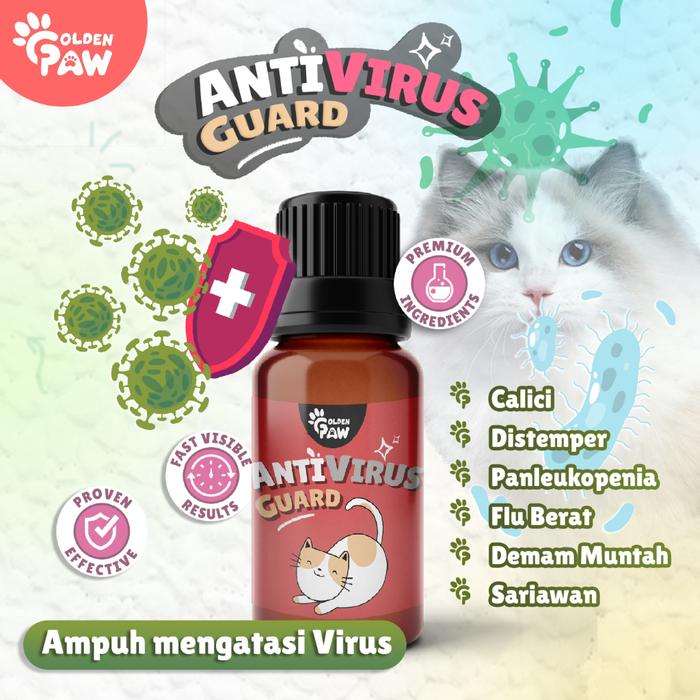 Jual ANTI-VIRUS GUARD 5gr by Golden Paw Obat Virus Calici Distemper ...