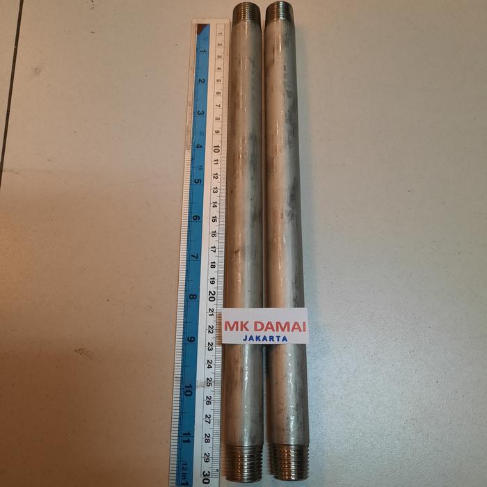 Jual Pipa nepel stainless sch40 30cm 1"inch / Pipe nepple SS 304 sch 40 ...