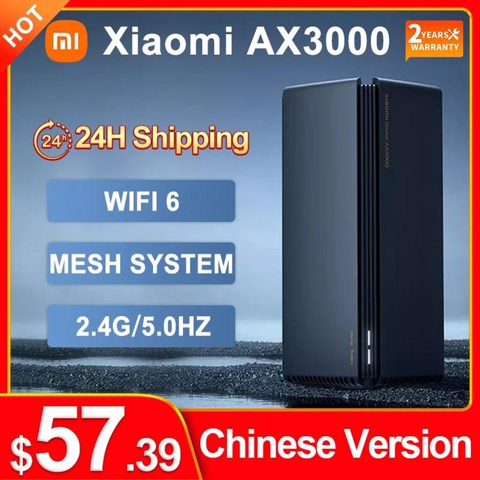 Jual Asli Xiaomi AX3000 Router WIFI6 5GHz Sistem Jaring Router Penuh ...