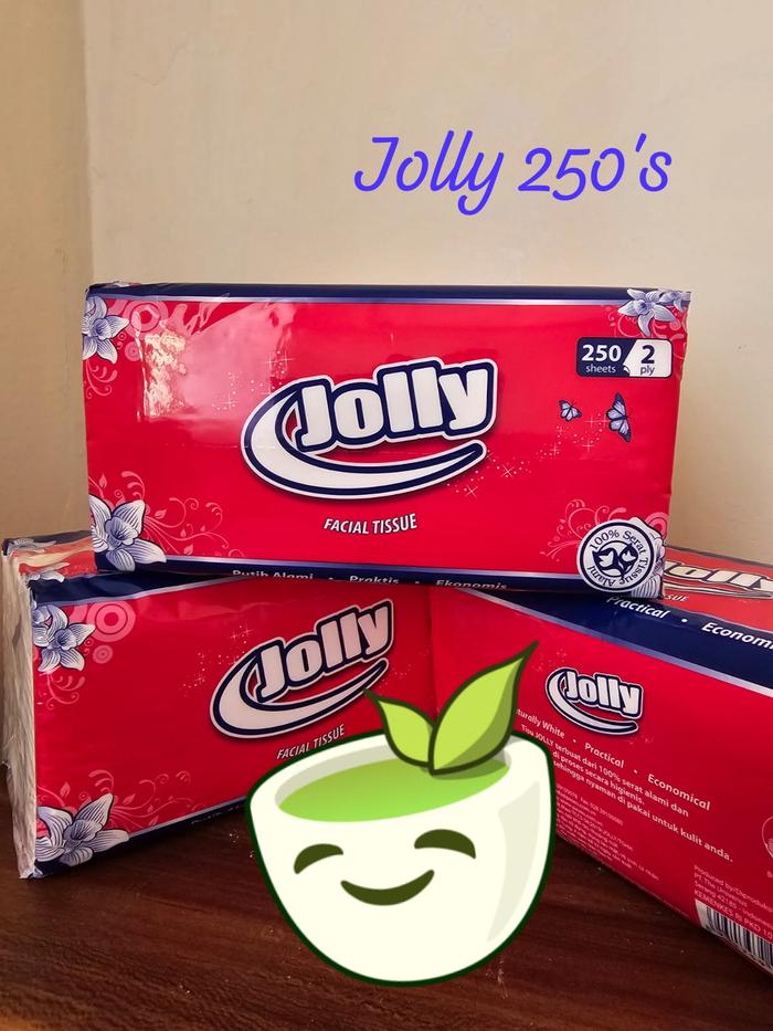 Jual TISU JOLI TISSUE JOLLY FACIAL WAJAH MAKAN 250 SHEET LEMBAR 2 PLY ...