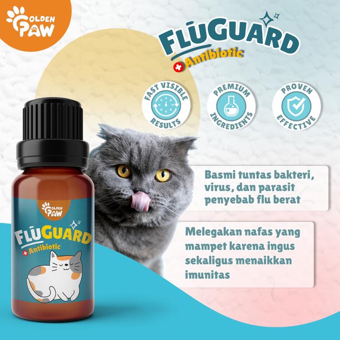 Jual FLU-GUARD 5gr by Golden Paw Obat Kucing Flu Berat dengan ...