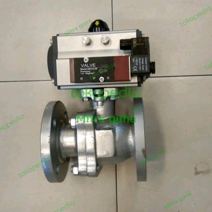 Jual Pneumatic Actuator Valve 1-1/2" Jis10k Solenoid Cast Iron ...