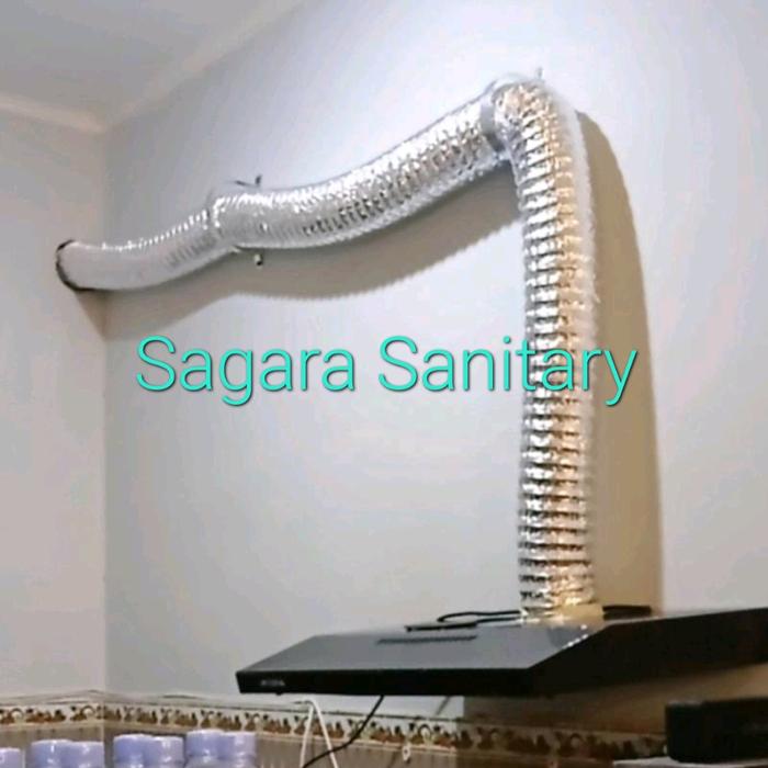 Jual selang pipa cooker hood MODENA 5 in pipa aluminium 5" flexible ...