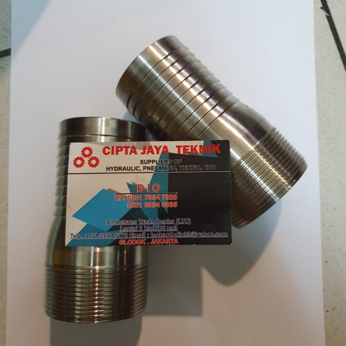 Jual king nepple / nepple selang / king nepel stainless 4 inch ...