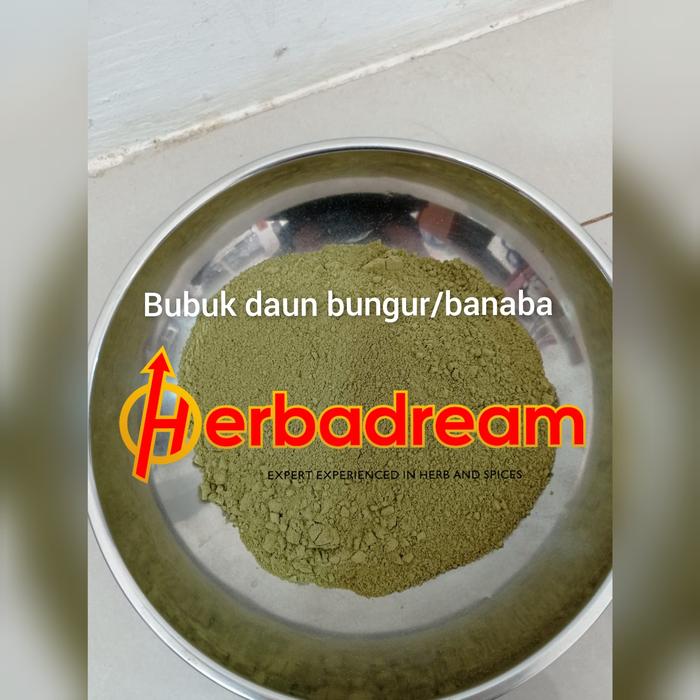 Jual 250 GRAM BUBUK DAUN BUNGUR BANABA LAGERSTROEMIA SPECIOSA KETANGI ...
