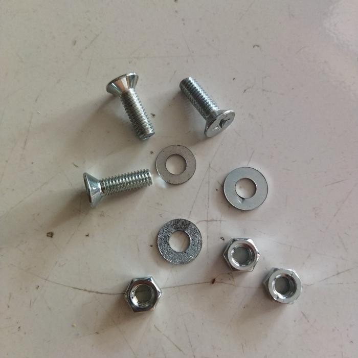 Jual Baut JF+mur+ring plat galvanis m5x15 full drat - Kab. Tangerang ...