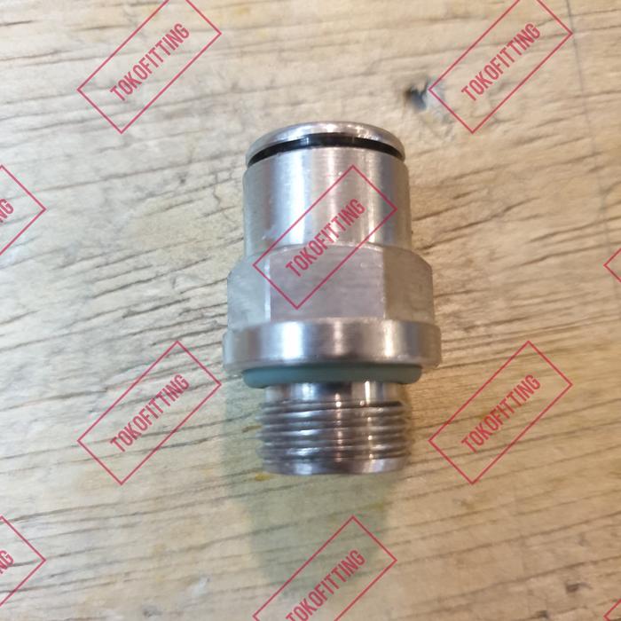 Jual Pneumatic Push in fitting 6mm x 1/8 Stainless 316 - Jakarta Barat ...