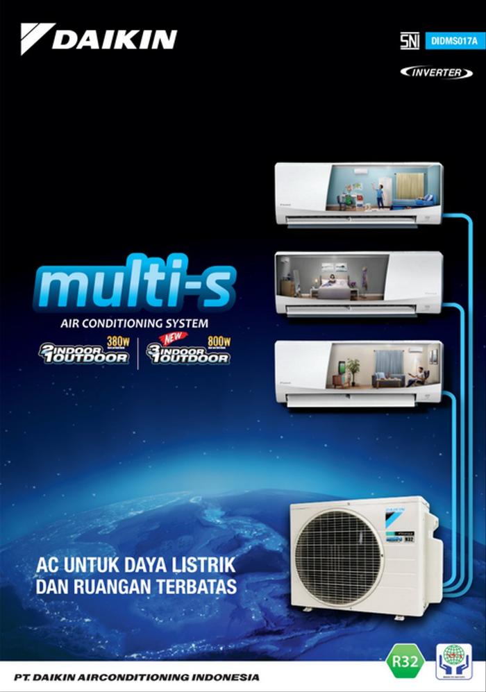 Jual AC DAIKIN MULTI S 3 Koneksi MKC 50 RVM(1/2pk + 3/4pk + 1.5pk) + PASANG - Kab. Bekasi ...