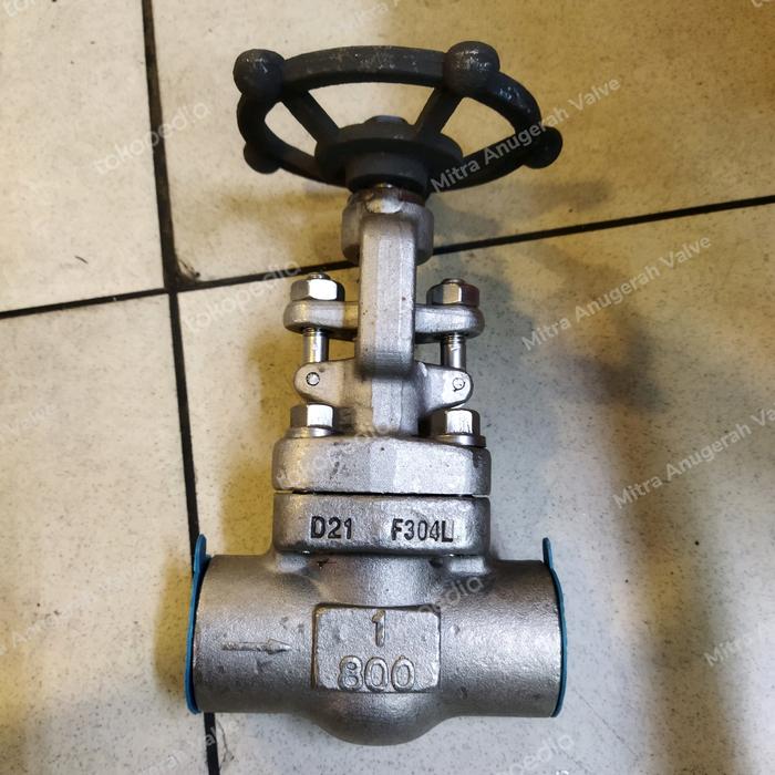 Jual Gate Valve SS304 Class 800 NPT 3/4"inch / Gate Stainless Class 800 ...