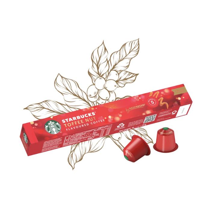 Jual Starbucks Toffee Nut Coffee Capsules - Nespresso compatible ...