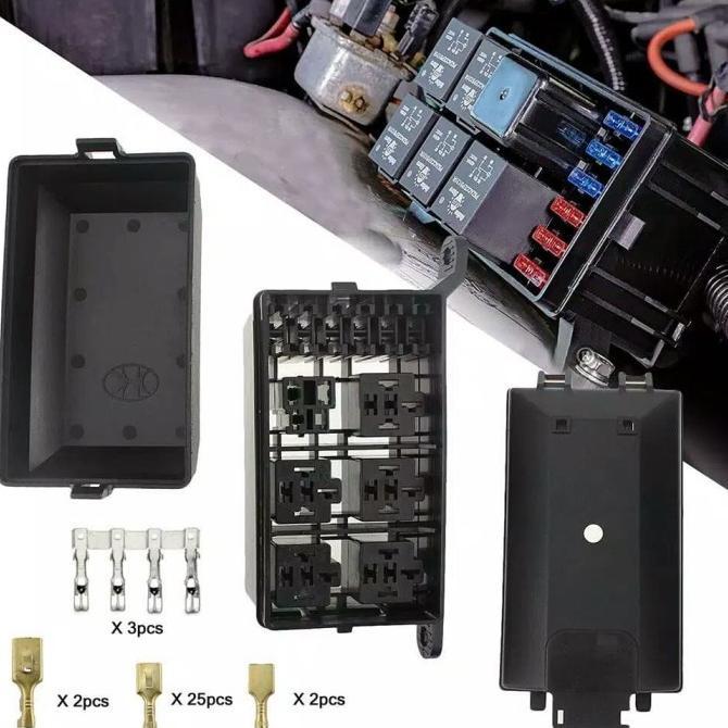 Jual Kotak Sekering Relay Universal Fuse Box Skun Terminal Jeep Jimny ...