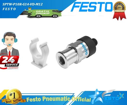 Jual FESTO PartNo: 8000113 SPTW-P10R-G14-VD-M12 Pressure transmitter - Kota Tangerang - FESTO ...