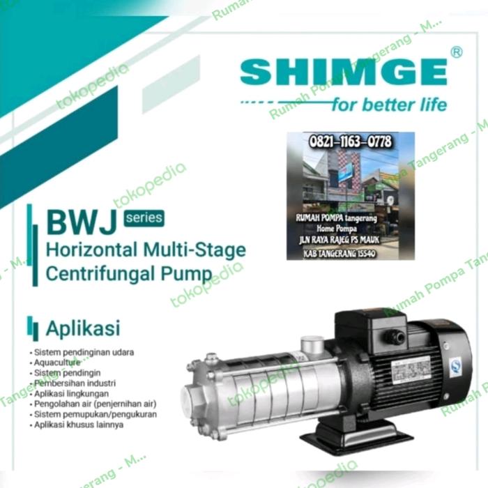 Jual POMPA AIR HORIZONTAL MULTISTAGE CENTRIFUGAL BWJ 8-4 SHIMGE 2Hp 220v - Jakarta Pusat - Rumah ...