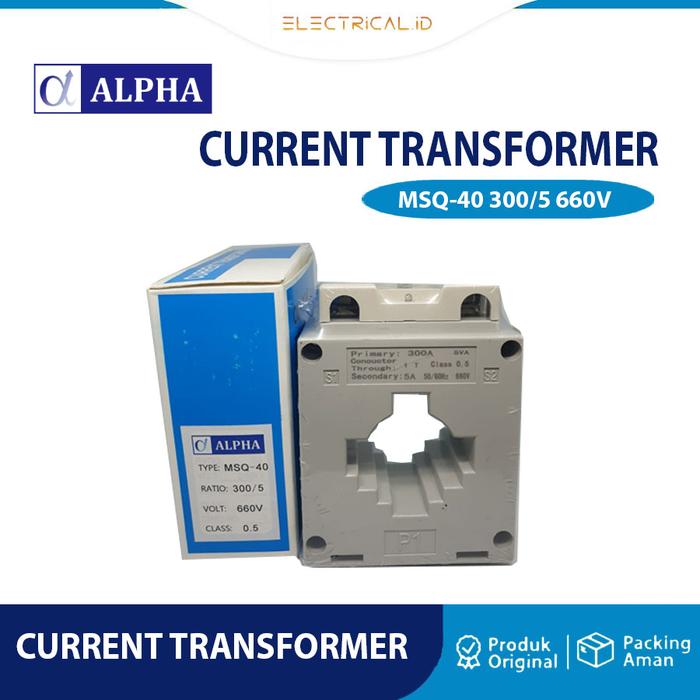 Jual Current Transformer CT MSQ-40 300/5A Brand ALPHA - Kota Tangerang ...