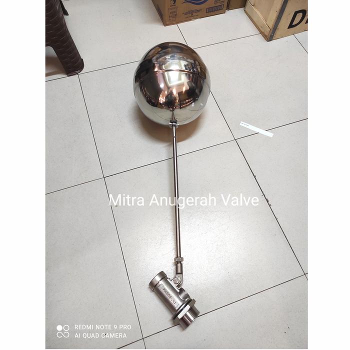 Jual Floating Valve / Pelampung Tangki Stainless SS 304 1/2"inch ...