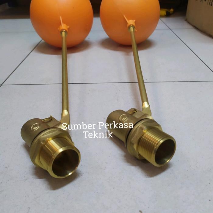 Jual Floating Valve Kuningan / Pelampung Tangki Drat 1/2" inch ...