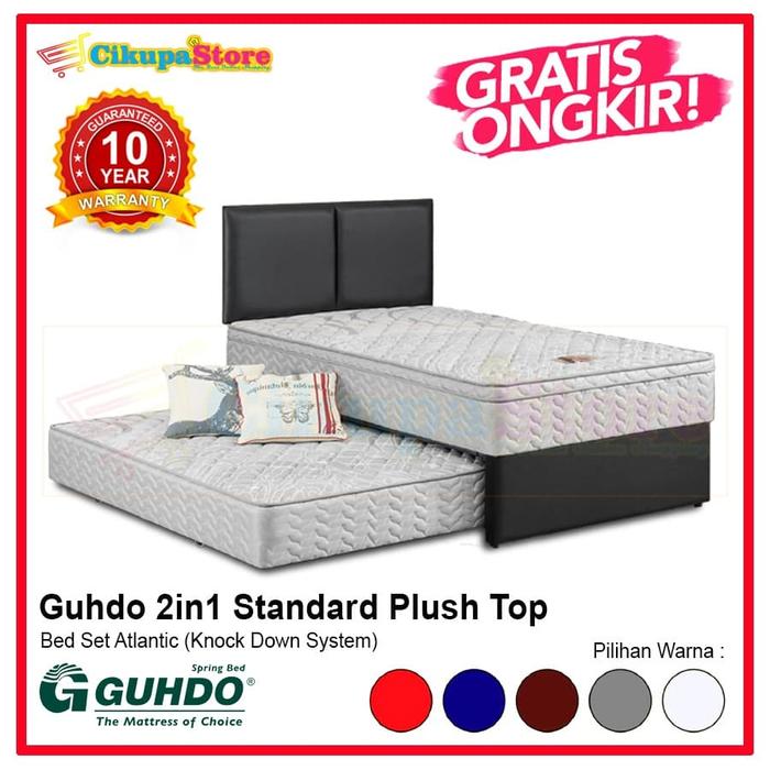Jual Springbed Guhdo 2in1 Standard Plush Top (Knock Down) 100x200 - Bed Set - Kota Depok ...