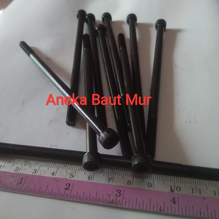 Jual Baut L Baja Hitam m6 x 120 atau Baut 10 Panjang 12cm - Kota Depok - aneka baut mur | Tokopedia