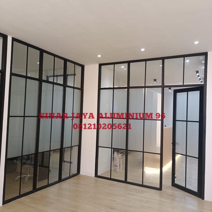 Jual Partisi Aluminium Motif Ornamen Powder Coating Hitam - Jakarta ...