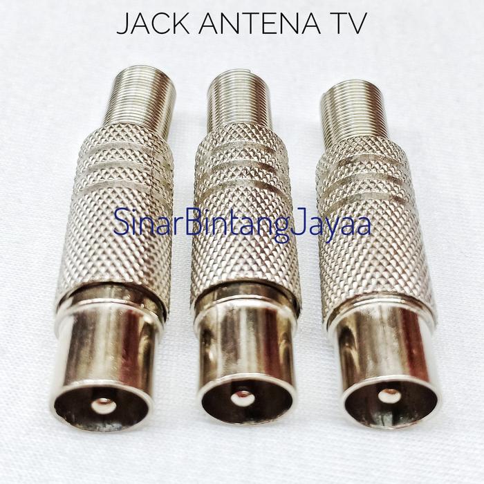 Jual Jek Antena TV besi male / Colokan Antena TV jantan Jek Antena TV ...