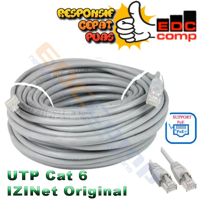 Jual Kabel IZINET UTP Cat6 / Cable Izinet Cat6 20 Meter - Jakarta Pusat ...