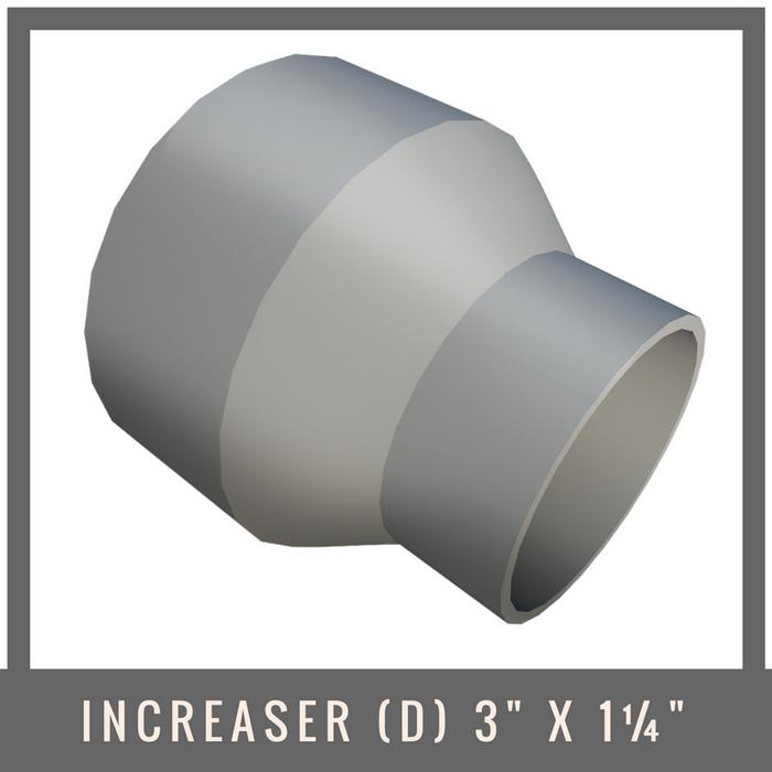 Jual Reducer 3" x 1 1/4" D-IN / Sambungan Pipa PVC Rucika D-IN / PVC ...
